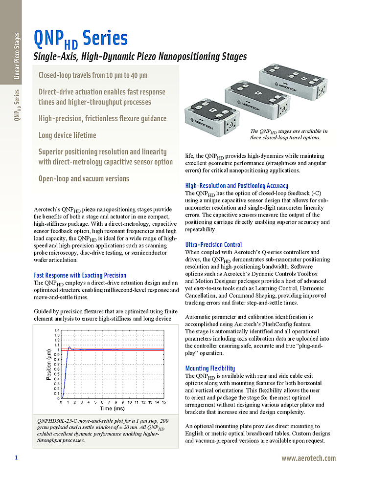 Piezo Stages, Nanopositioning