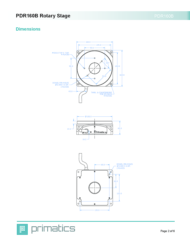 Motorized Rotary Stage with 16 Arcseconds Resolution