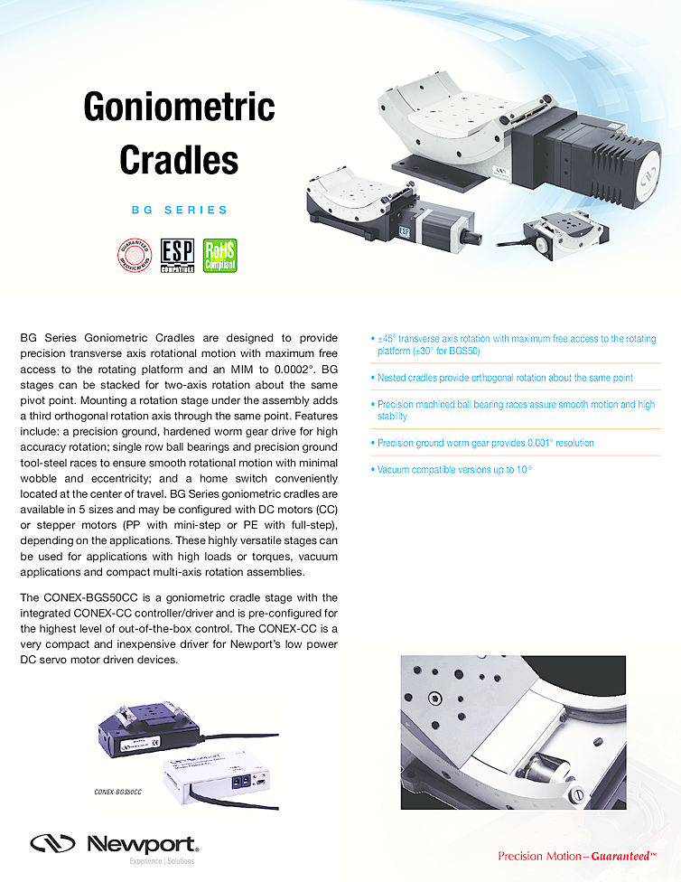 COMPARE ALL THE BRANDS of Rotary Stages, Goniometer Stages, Tilt Stages ...