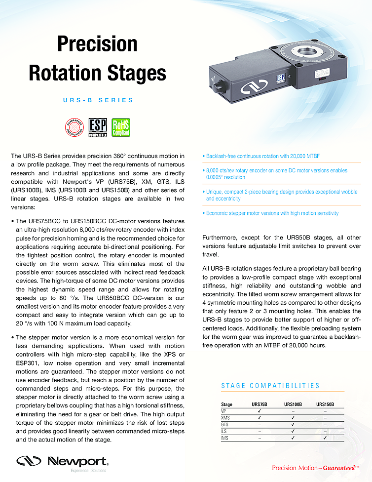 COMPARE ALL THE BRANDS of Rotary Stages, Goniometer Stages, Tilt Stages ...