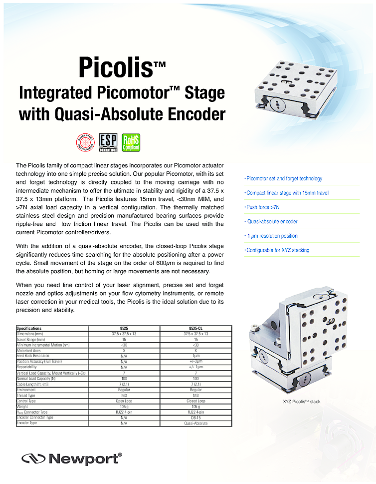 Piezo Stages, Nanopositioning