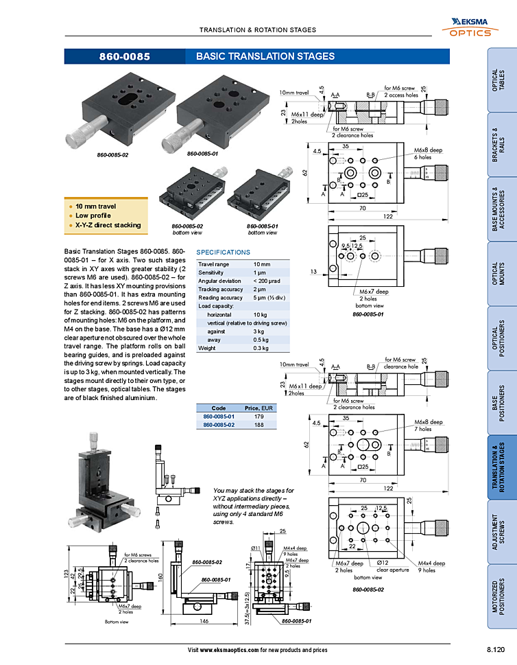 Manual Linear Stages, Shop ALL LEADING BRANDS