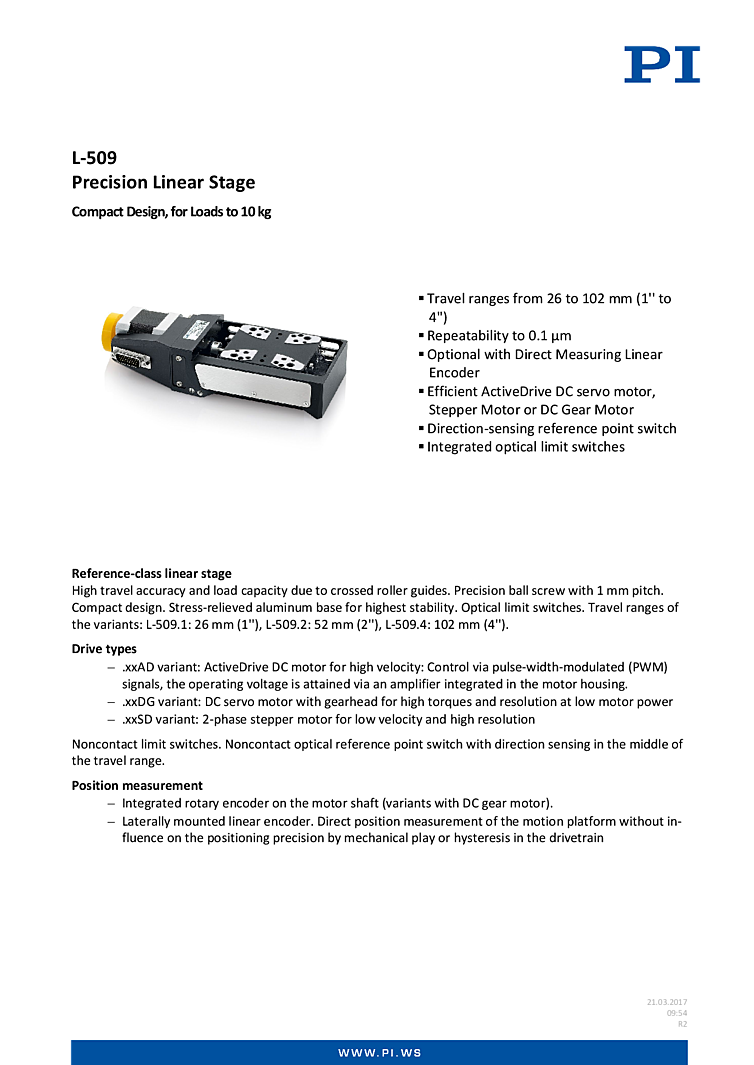 Lab Motion Controllers | PI