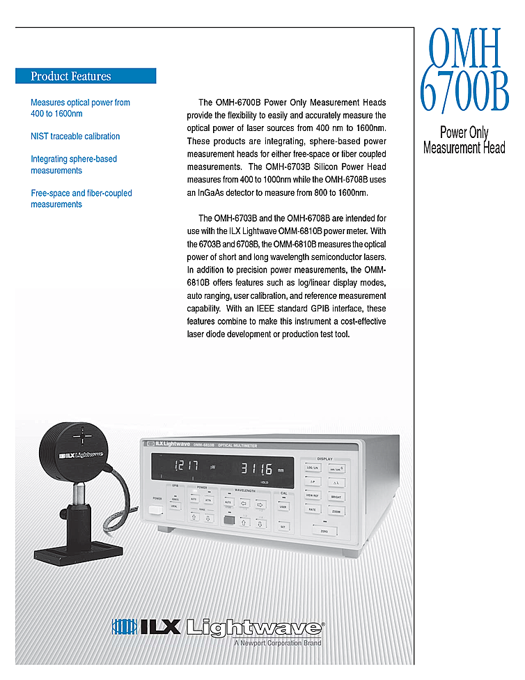 Laser Power Sensor Products