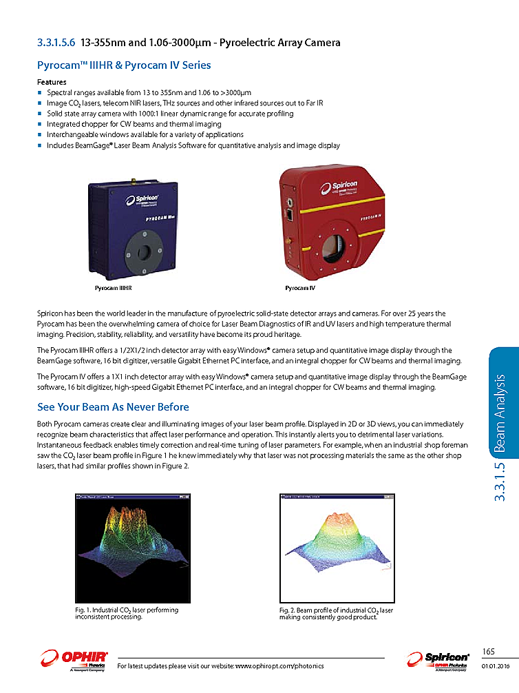 Laser Beam Profiler 13-355nm from Ophir