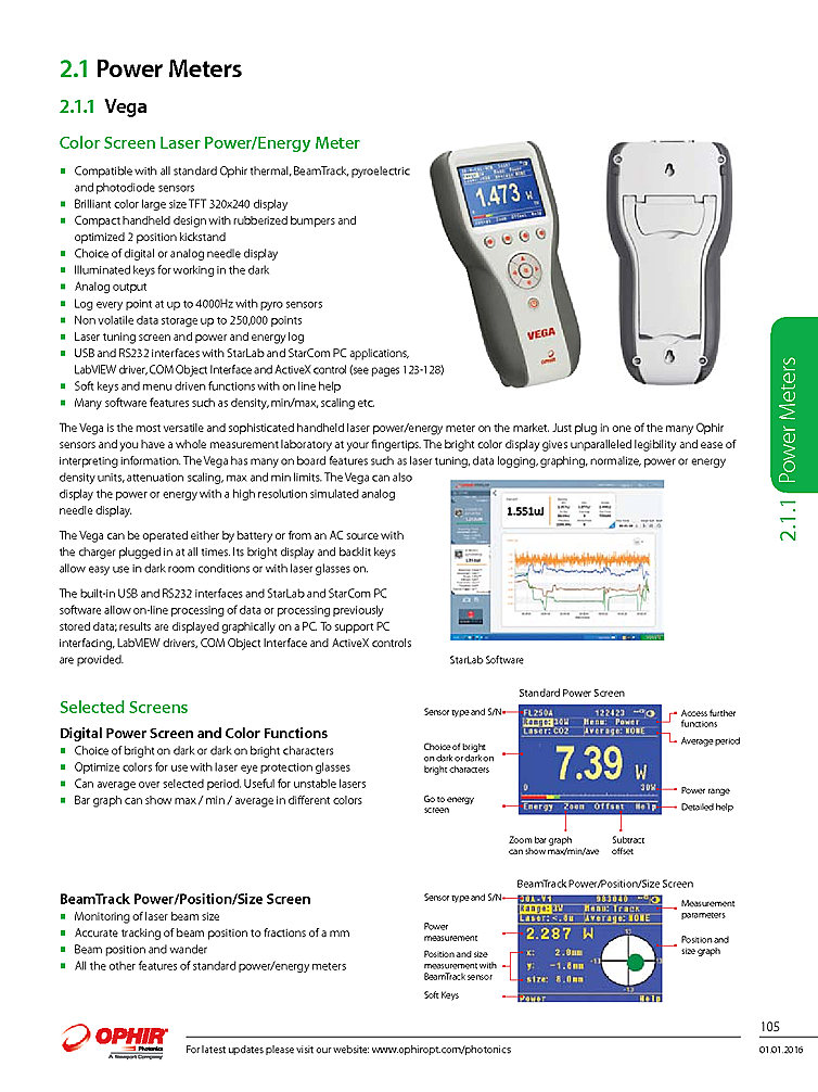 Optical Power Meter Handheld from Ophir
