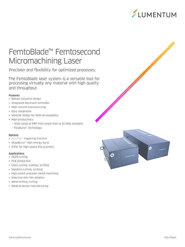 Femtosecond Lasers, Fiber Lasers & Solid State Lasers (ALL BRANDS)