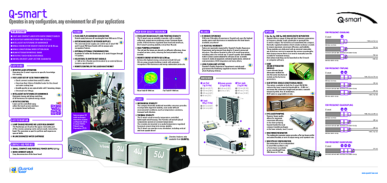 1064nm, 850mJ Nanosecond Laser from Quantel Laser