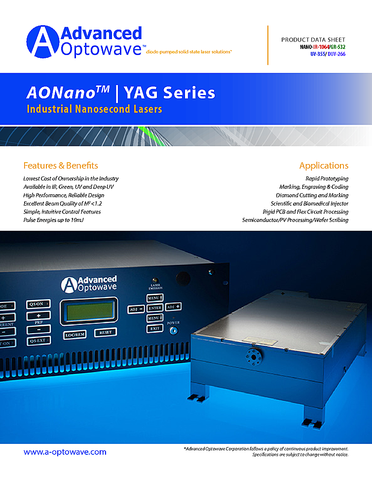 Solid State & Fiber Lasers | Advanced Optowave